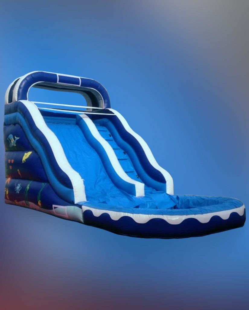 Ocean Themed Water Slide - JumpSavers
